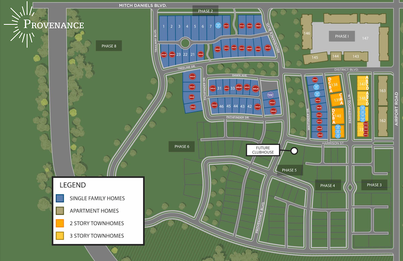 Homes for Sale in Provenance - Old Town Design Group West Lafayette